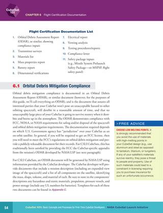 Nasa csli cubesat 101 | PDF