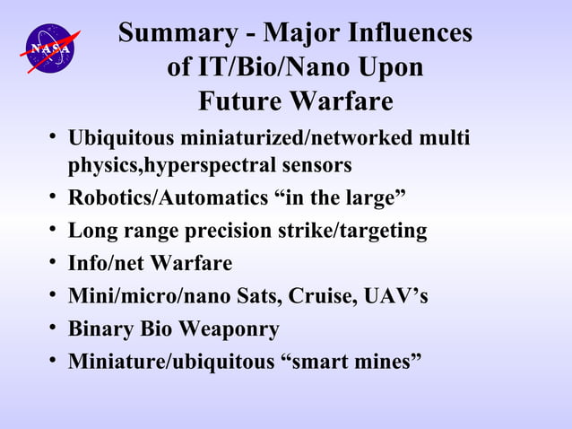 Future Strategic Issues/Future Warfare [Circa 2025] | PPT