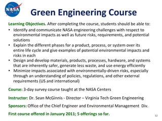 Nasa and Green Engineering | PDF