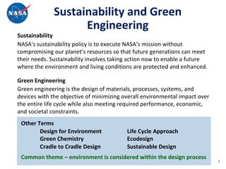 Nasa and Green Engineering | PPT