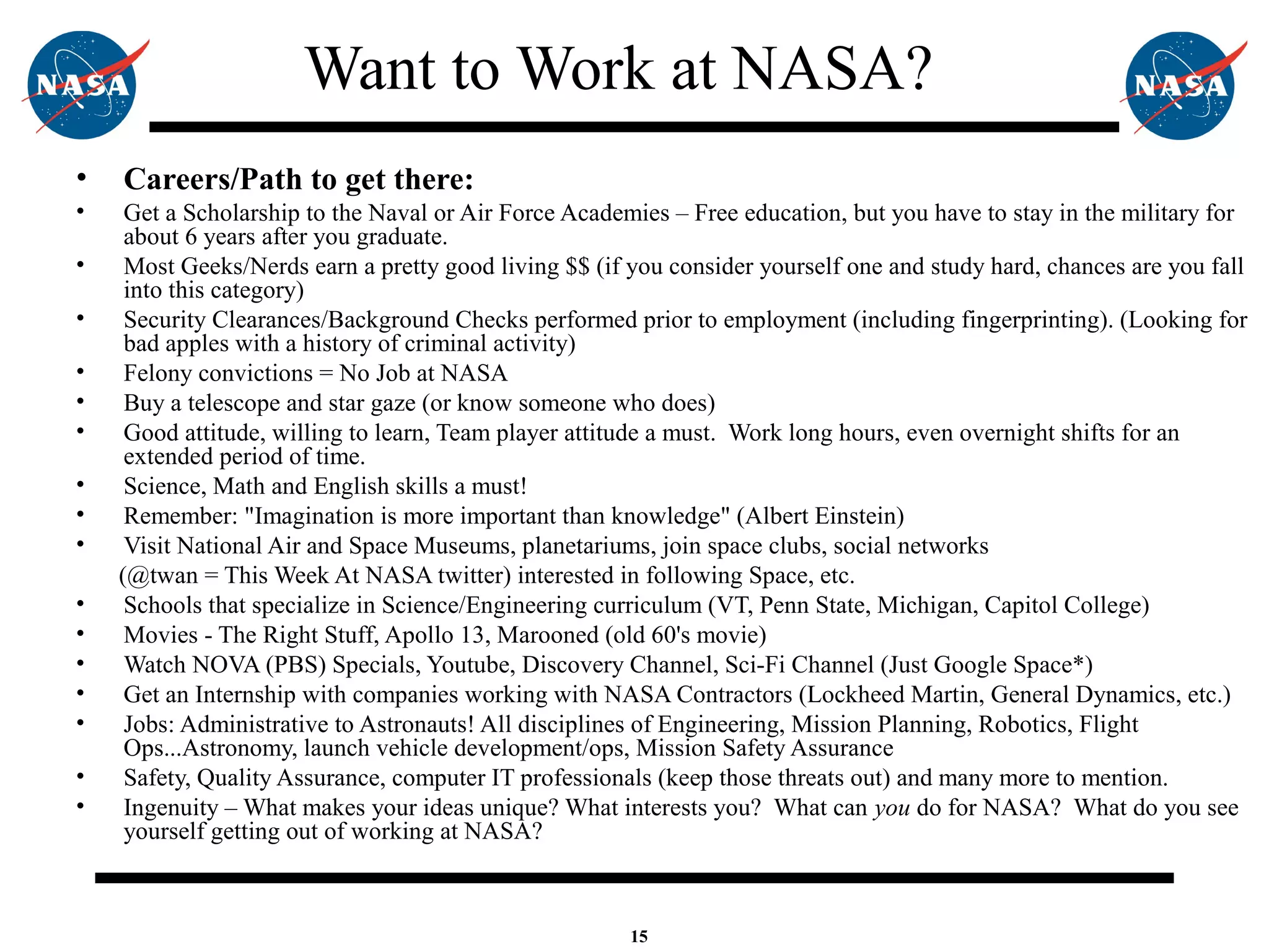 NASA Achievements - Past, Present and Future | PPT