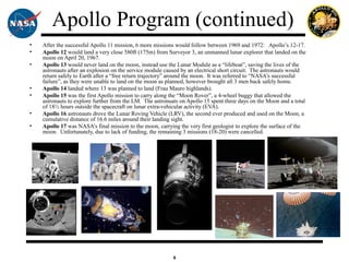 NASA Achievements - Past, Present and Future | PPT