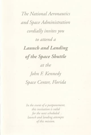 NASA invitation | PDF