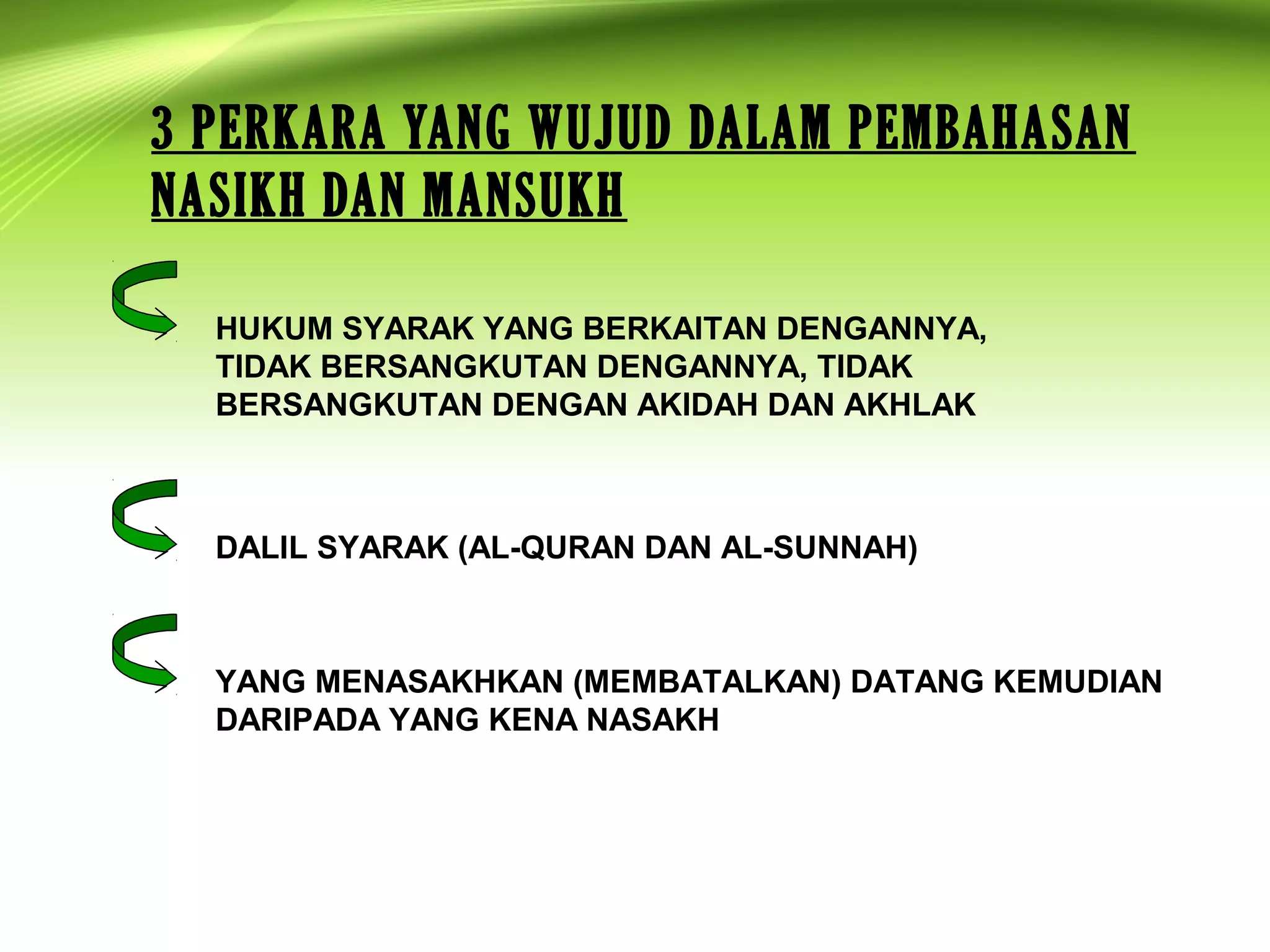 Nasakh dan mansukh | PPT