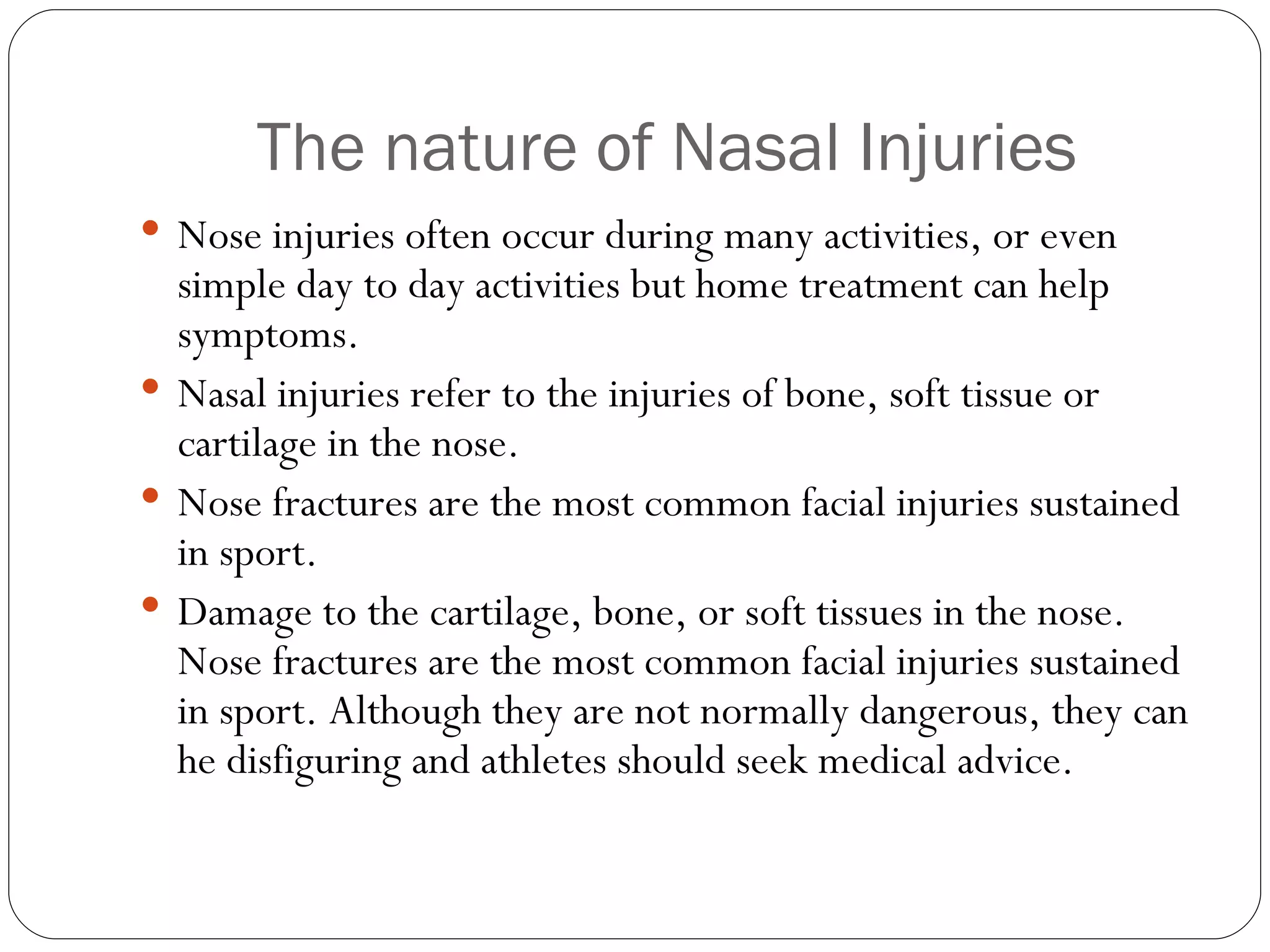 Nasal Fractures | PPT