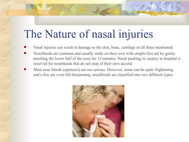 Nasal Injuries | PPT | First Aid | Injuries