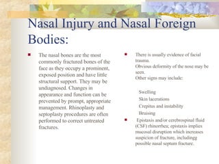 Nasal Injuries | PPT