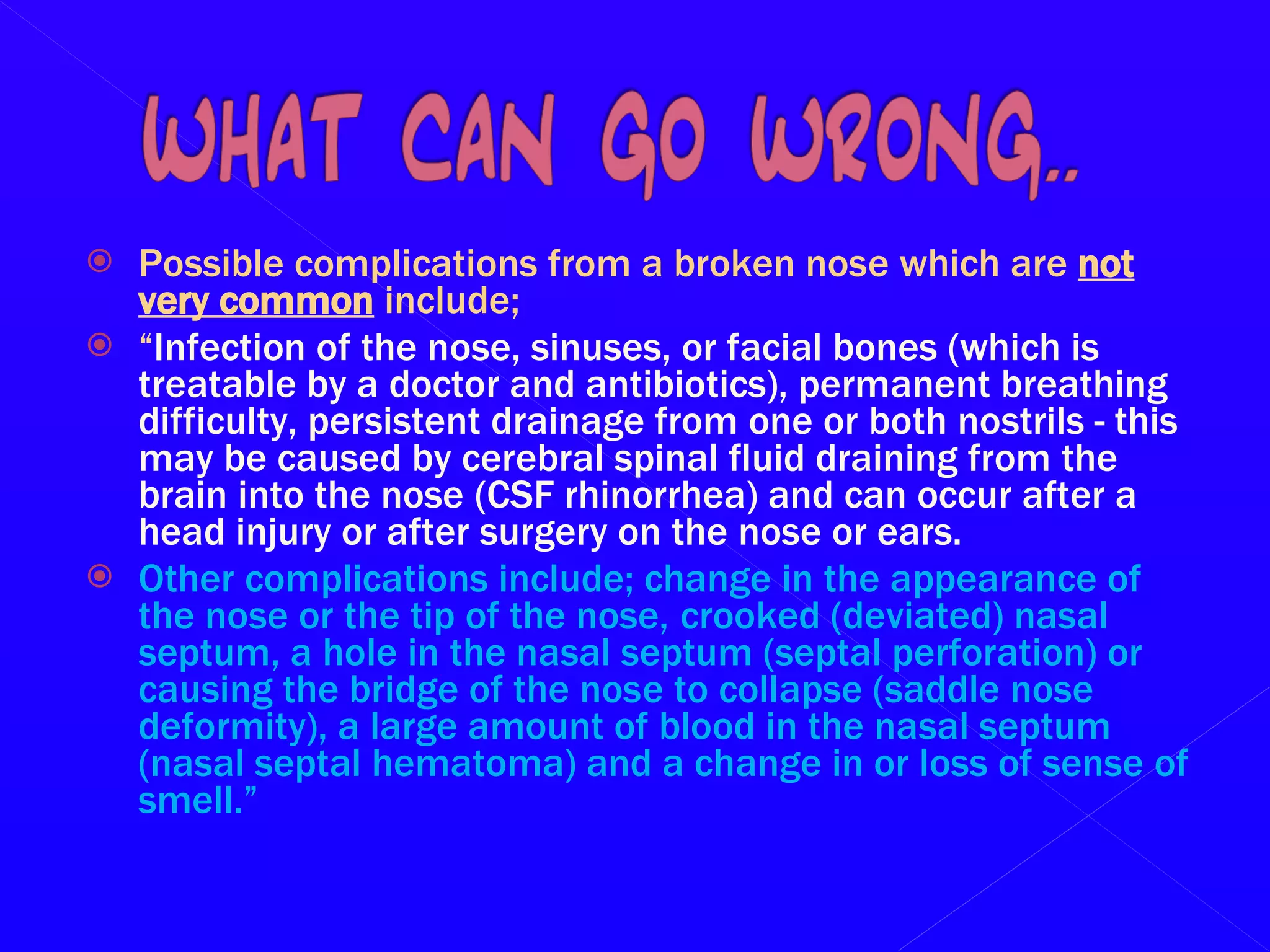 Nasal Injuries | PPT