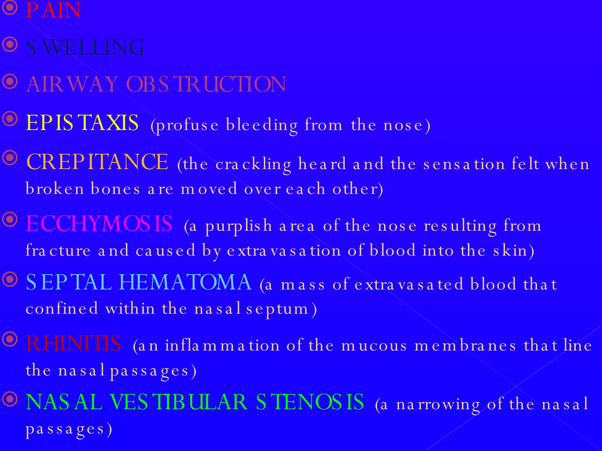 Nasal Injuries | PPT