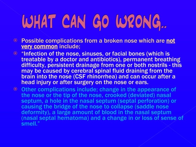 Nasal Injuries | PPT | First Aid | Injuries