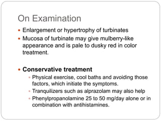 Nasal Allergy and Allied Conditions | PPTX