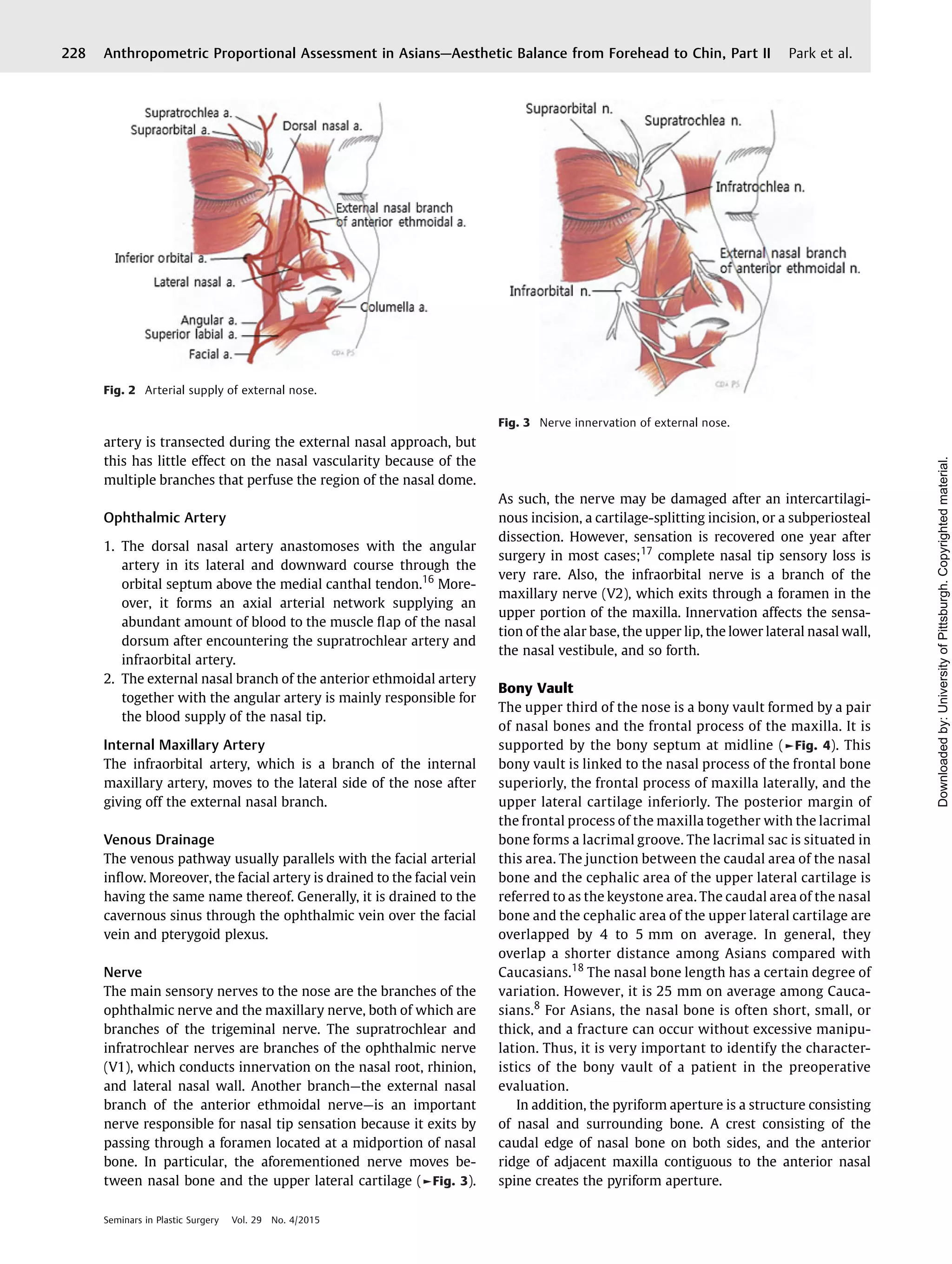 Nasal analysis and anatomy anthropometric proportional assessment in ...