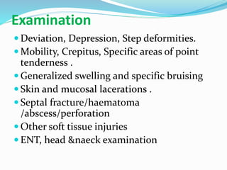 Nasal and facial fractures | PPTX
