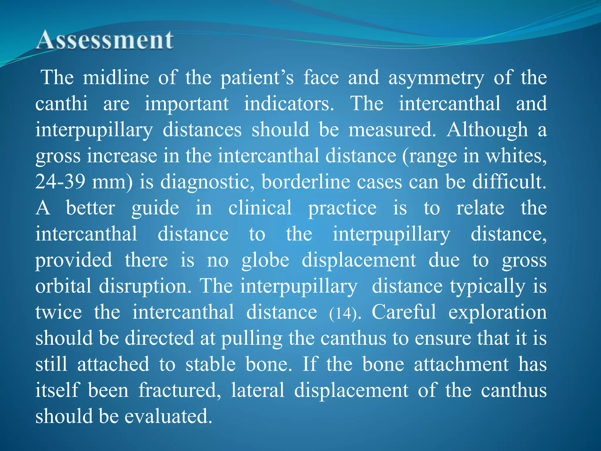 Nasal and nasoethmoidal fractures | PPTX