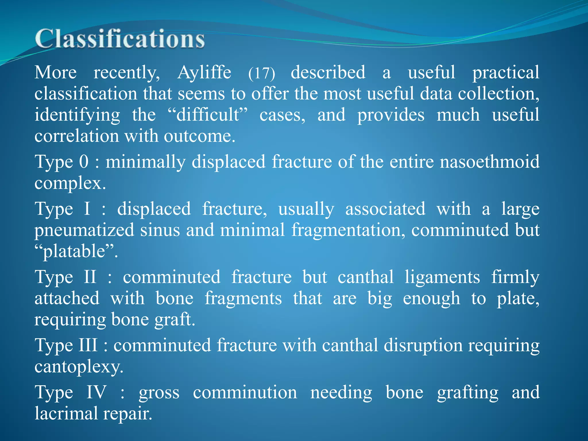 Nasal and nasoethmoidal fractures | PPTX