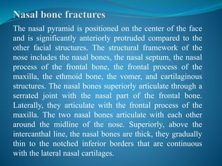 Nasal and nasoethmoidal fractures | PPTX