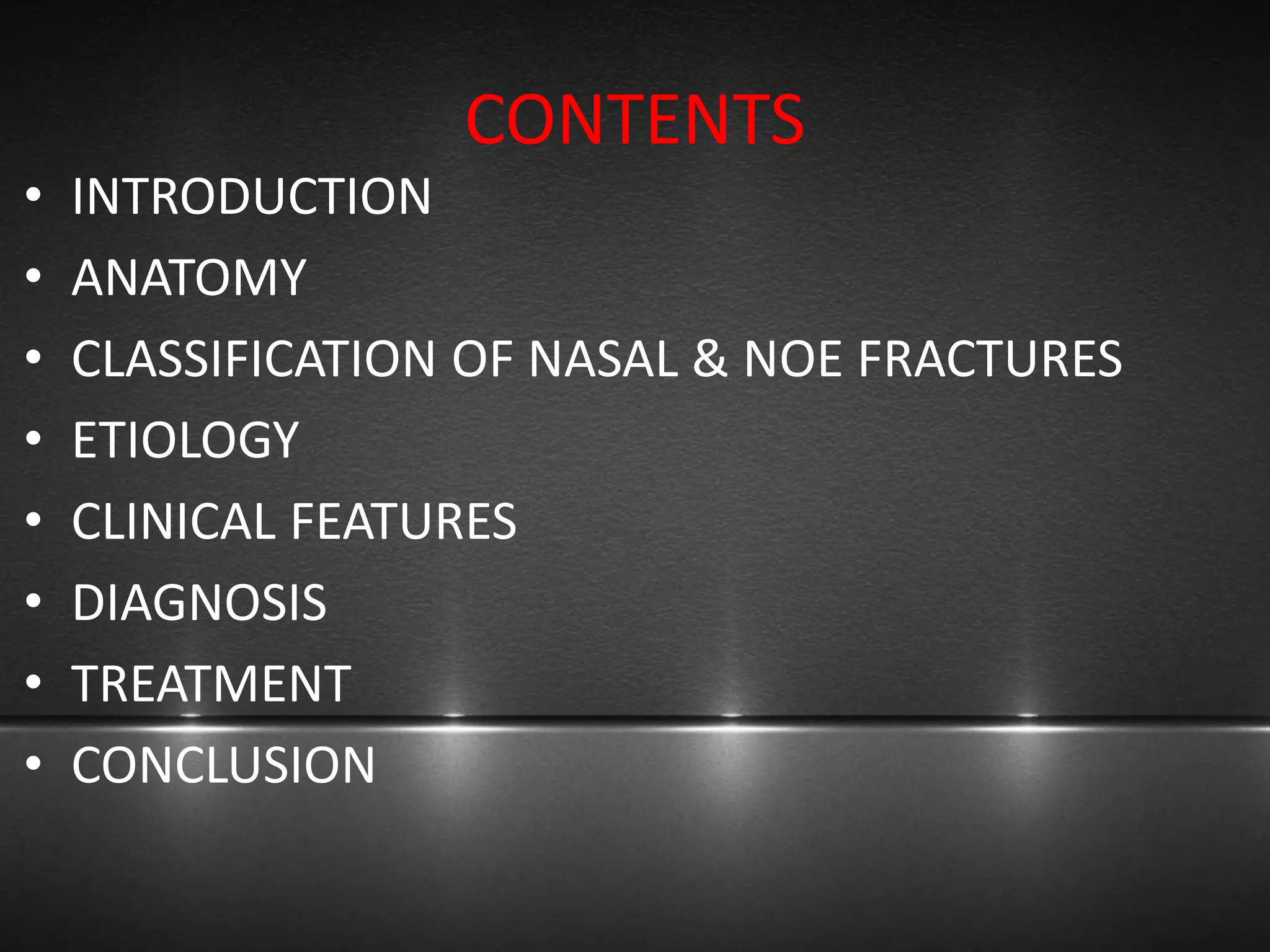 Nasal and noe fractures | PPTX