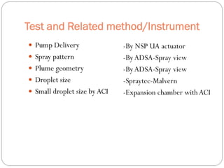 Nasal and pulmonary delivery system - Nainesh patel | PDF