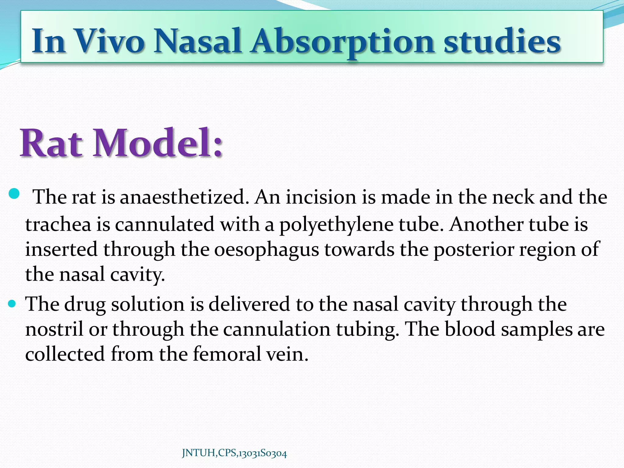 Nasal Drug Delivery System | PDF
