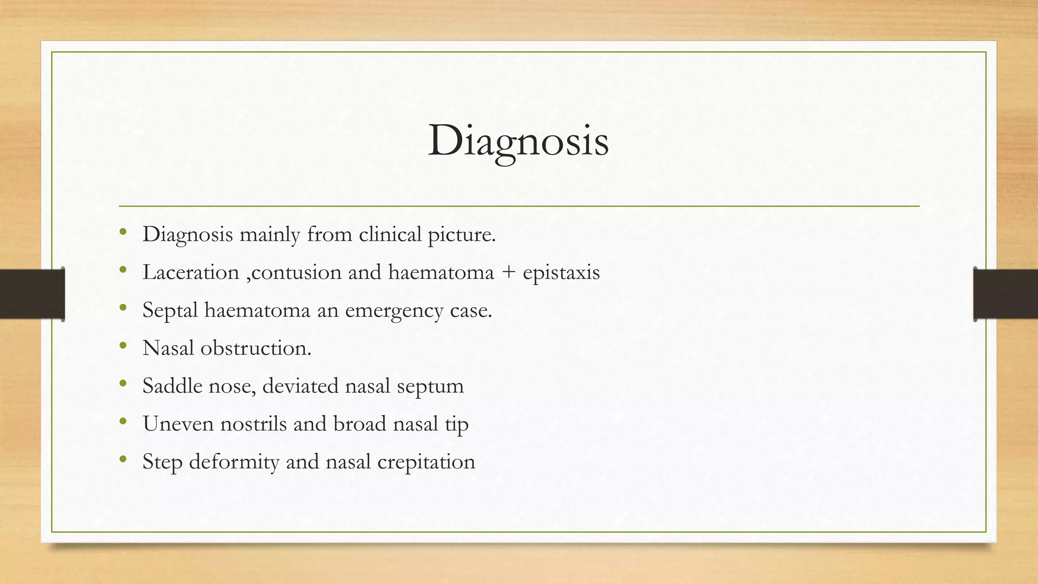 Nasal bone fracture | PPTX