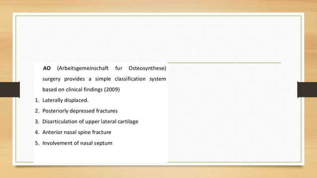 Nasal Bone Fracture Pptx