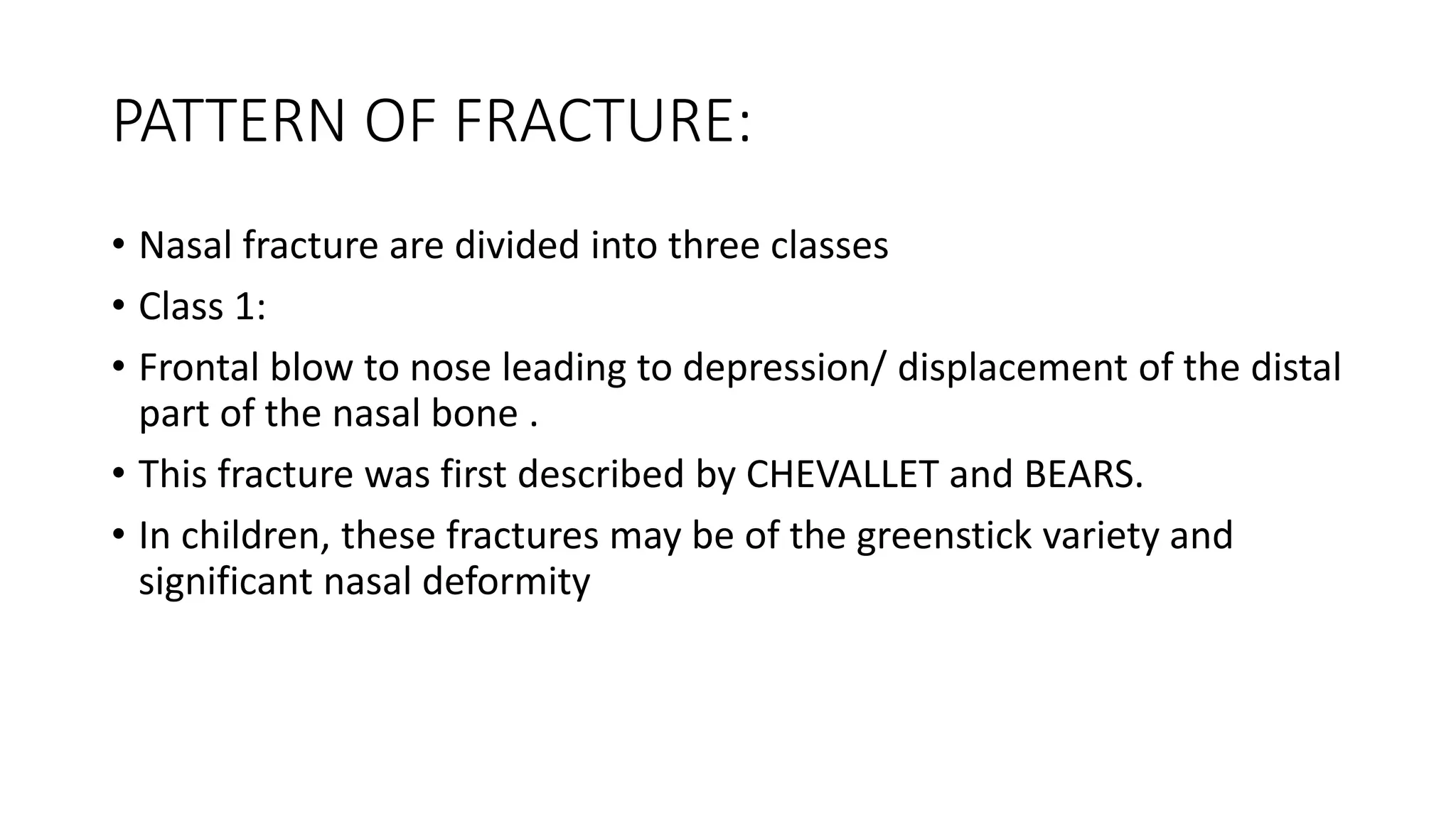 Nasal Bone Fracturepptx 8168