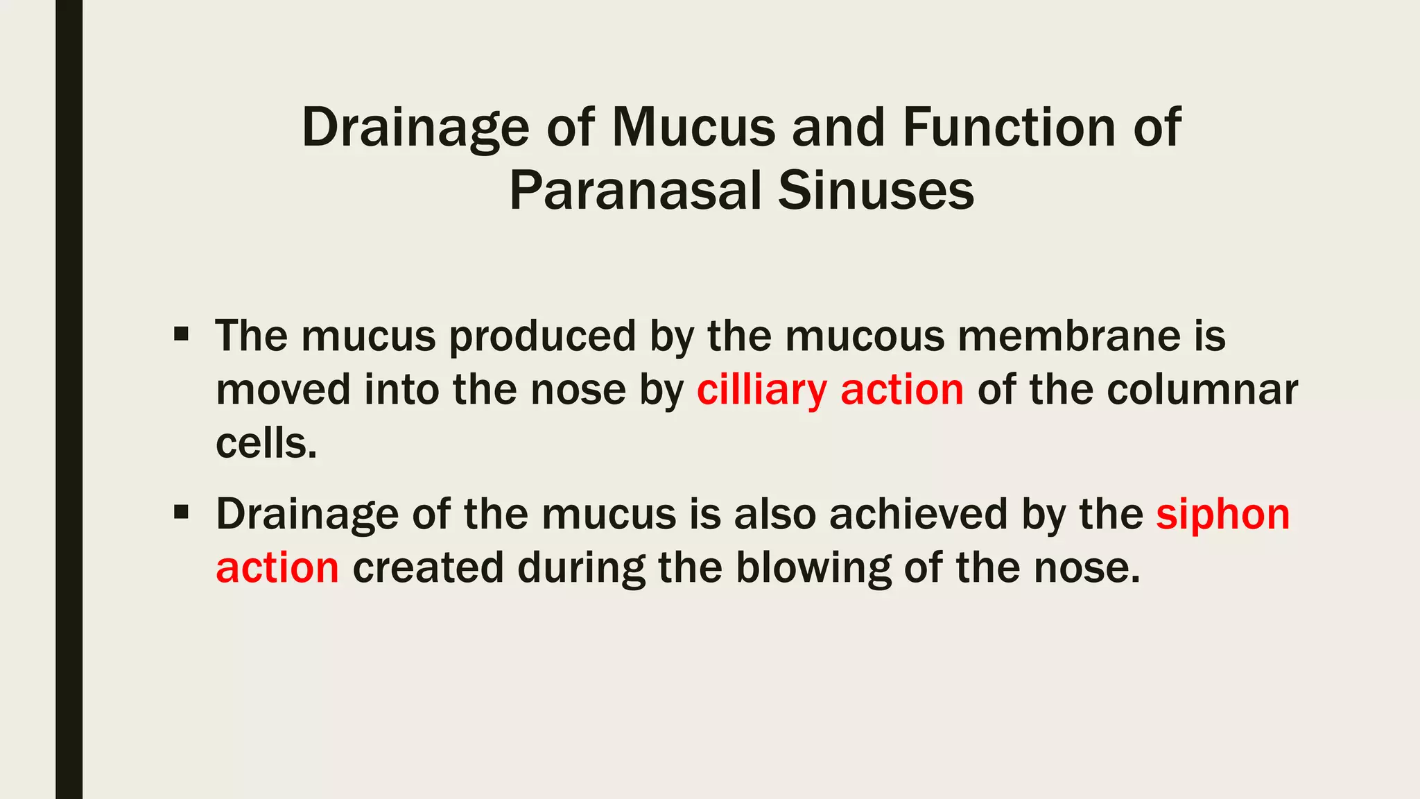 Nasal cavity and paranasal sinuses | PPTX