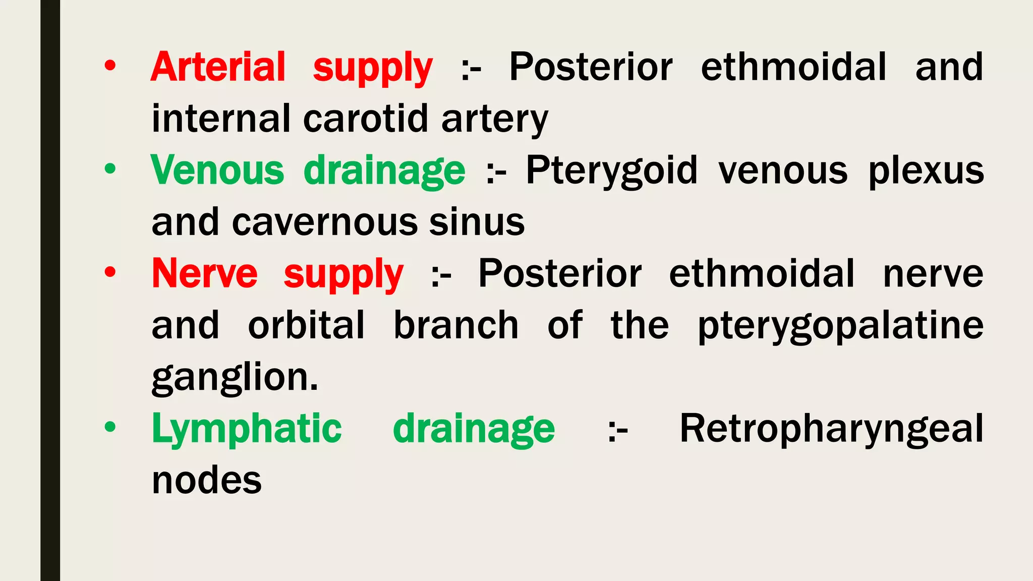 Nasal cavity and paranasal sinuses | PPTX