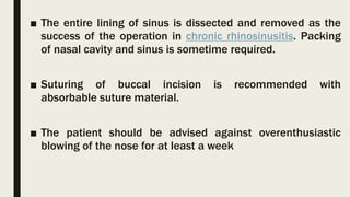 Nasal cavity and paranasal sinuses | PPTX