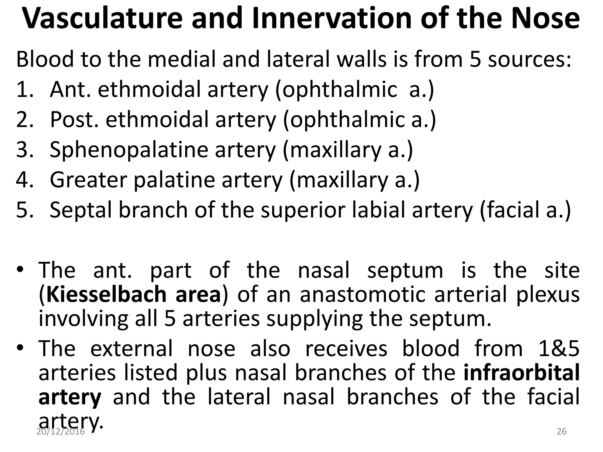 Nasal cavity & paranasal sinuses | PPTX | Ear, Nose and Throat ...