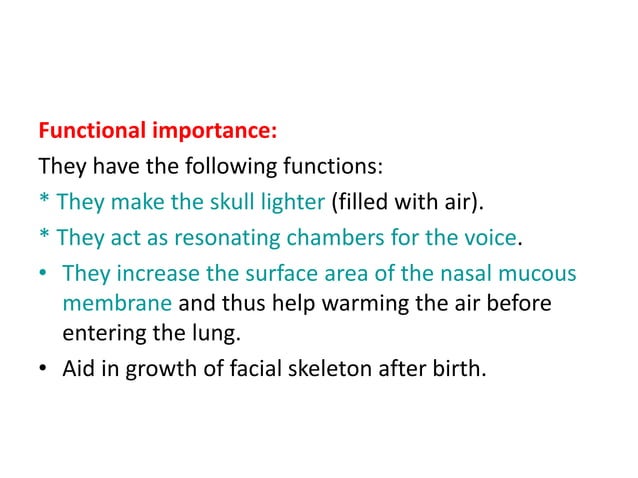 NASAL CAVITY & PNS paranasal air sinuses.pptx | Ear, Nose and Throat Conditions | Diseases and ...
