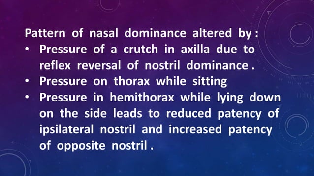 Nasal cycle | PPTX | Ear, Nose and Throat Conditions | Diseases and ...