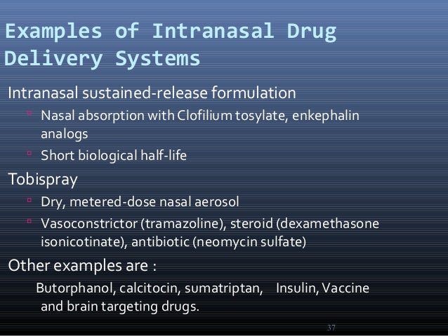 Nasal Drug Delivery System