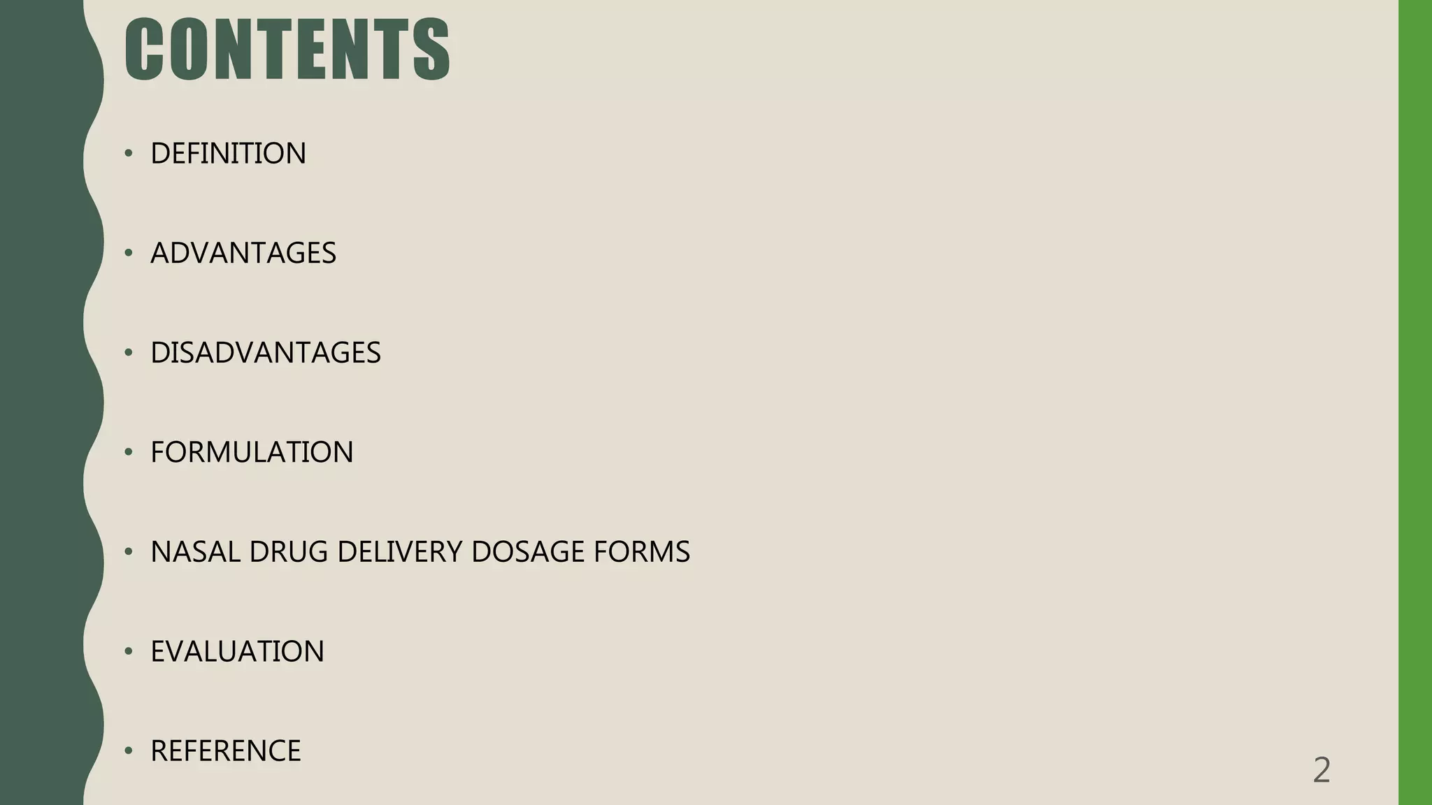 Intranasal drug delivery system | PPTX