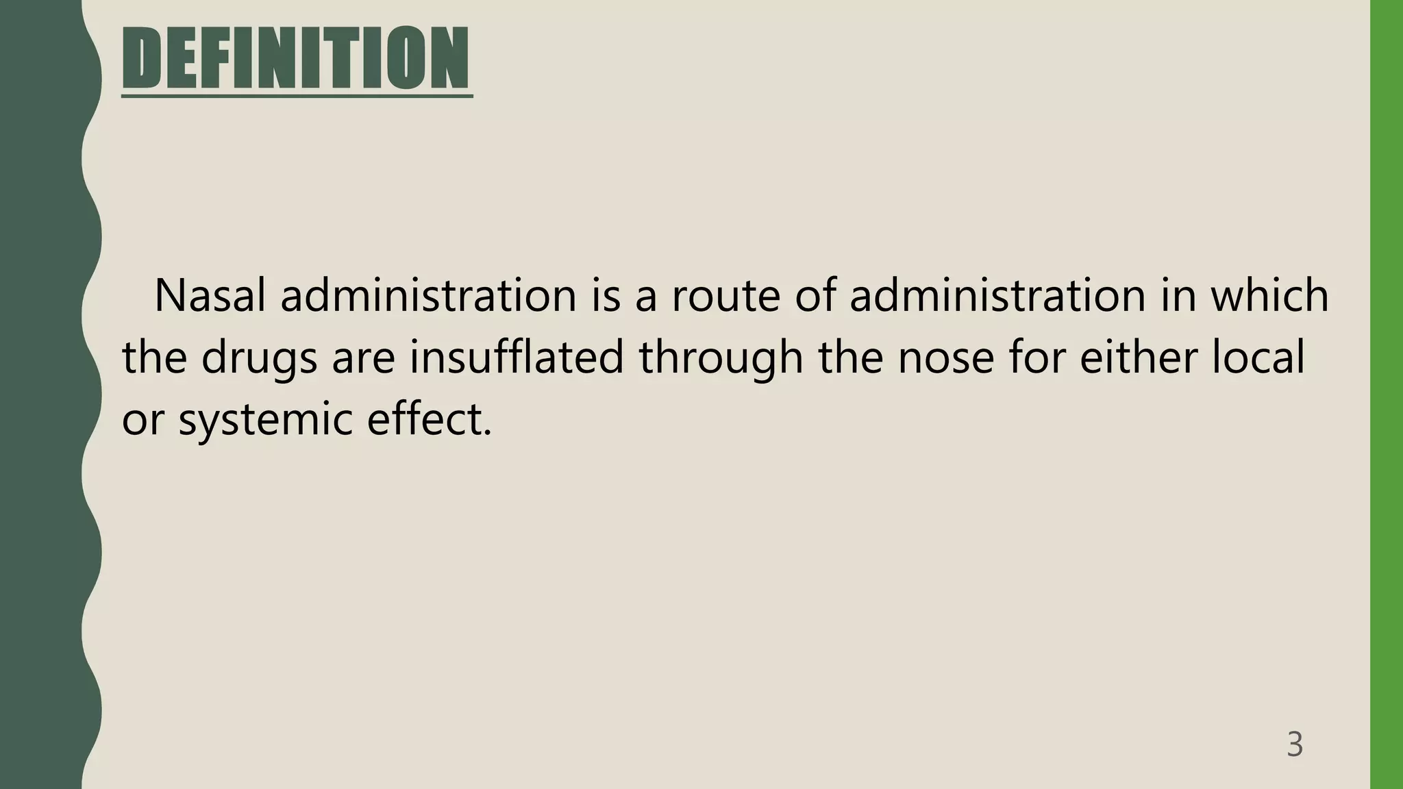 Intranasal drug delivery system | PPTX