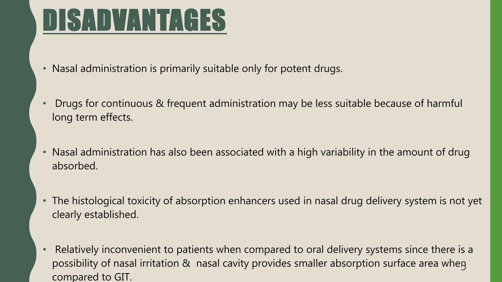 Intranasal drug delivery system | PPTX