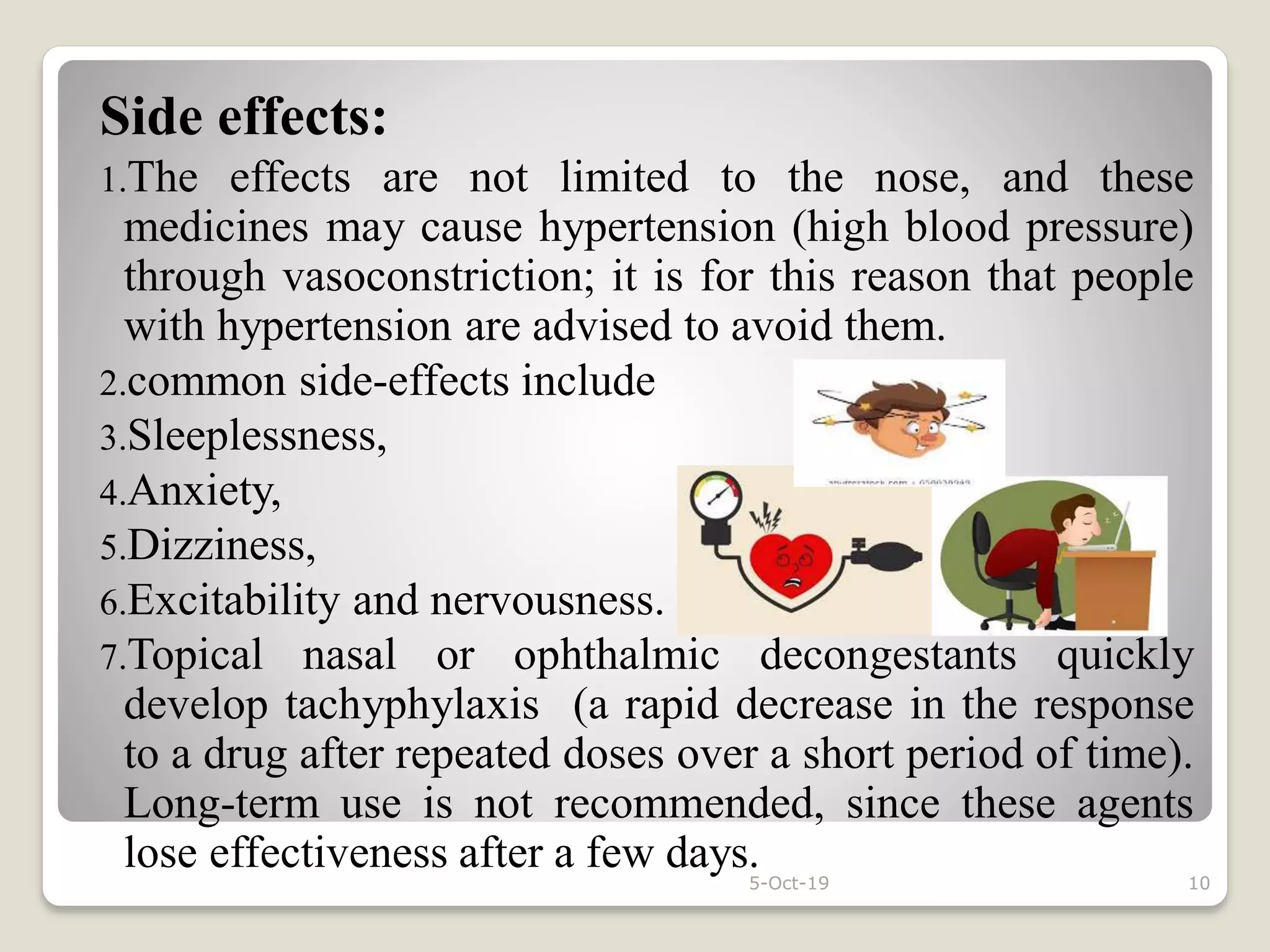Nasal decongestant and Respiratory stimulants | PDF