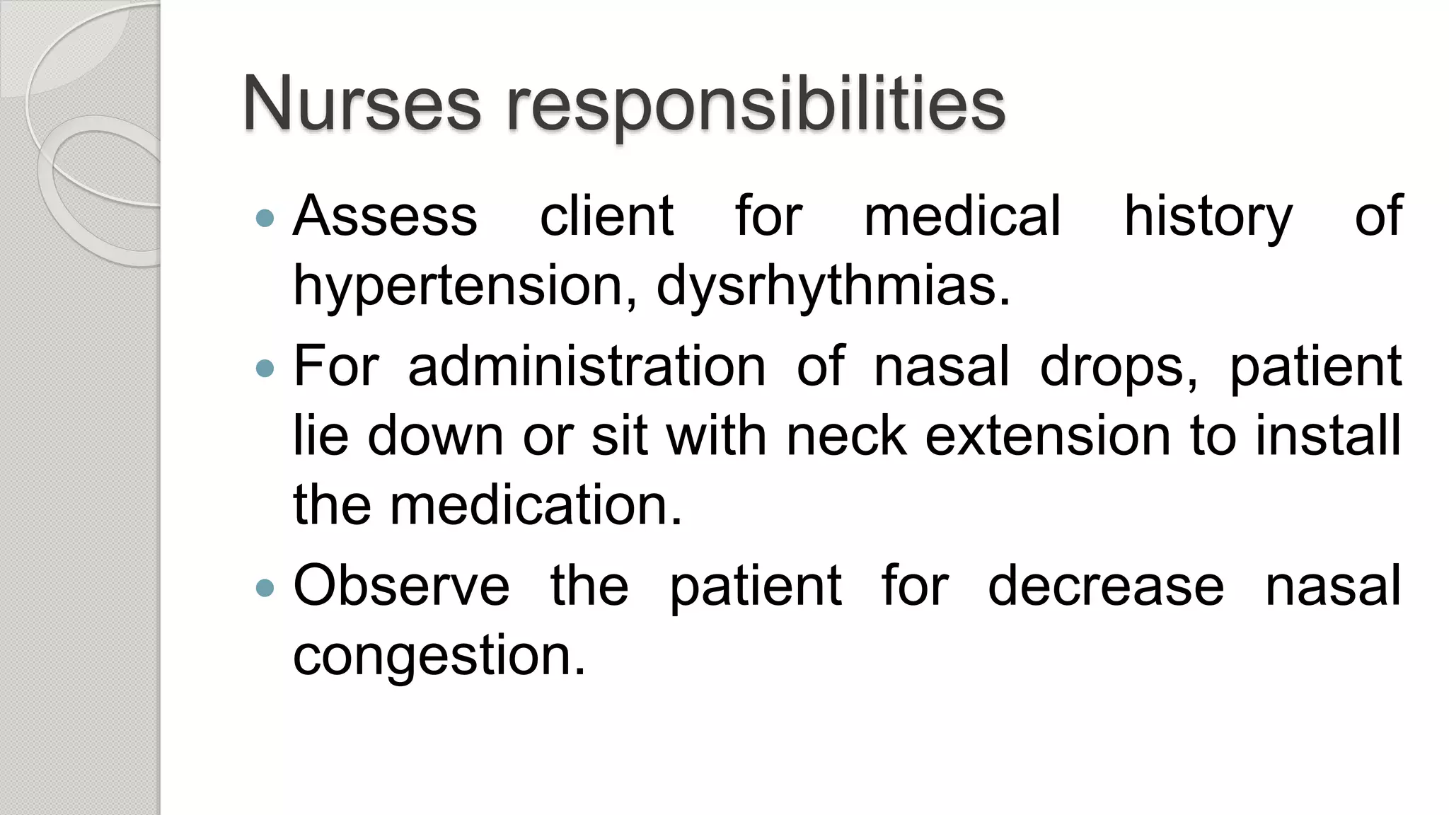 Nasal decongestant Drugs | PPTX