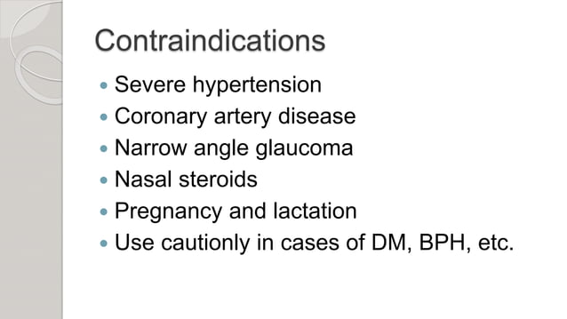 Nasal decongestant Drugs | PPTX