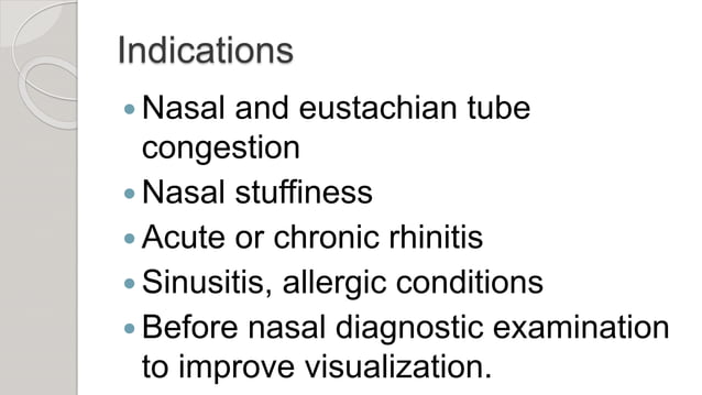 Nasal decongestant Drugs | PPTX
