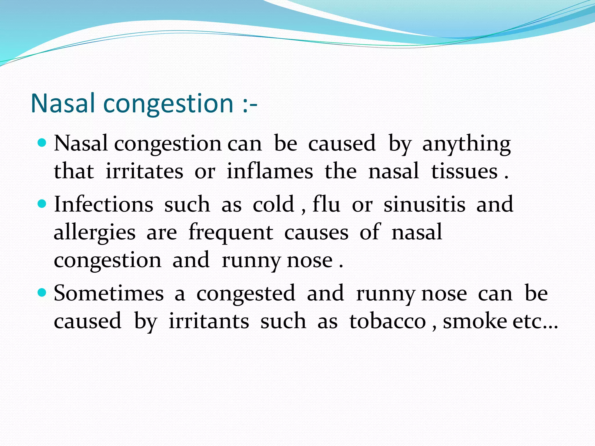 Nasal decongestants | PPTX