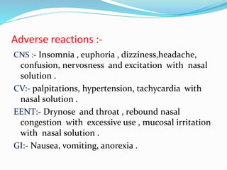 Nasal decongestants | PPTX
