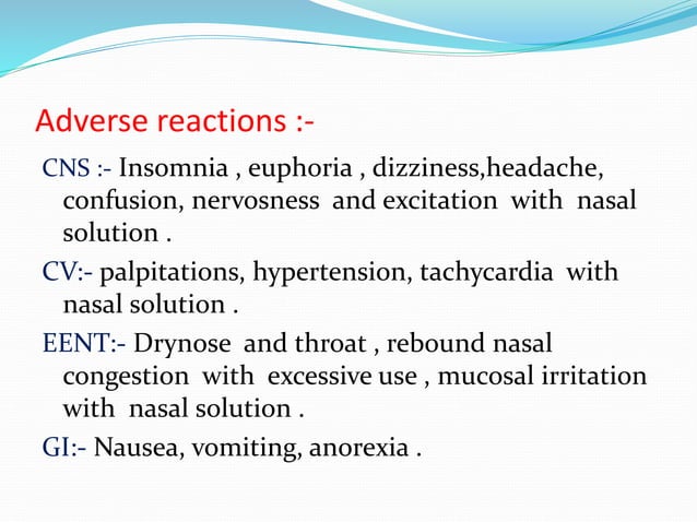 Nasal decongestants | PPTX | Ear, Nose and Throat Conditions | Diseases ...