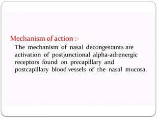 Pharmacology of Nasal Decongestants.pptx