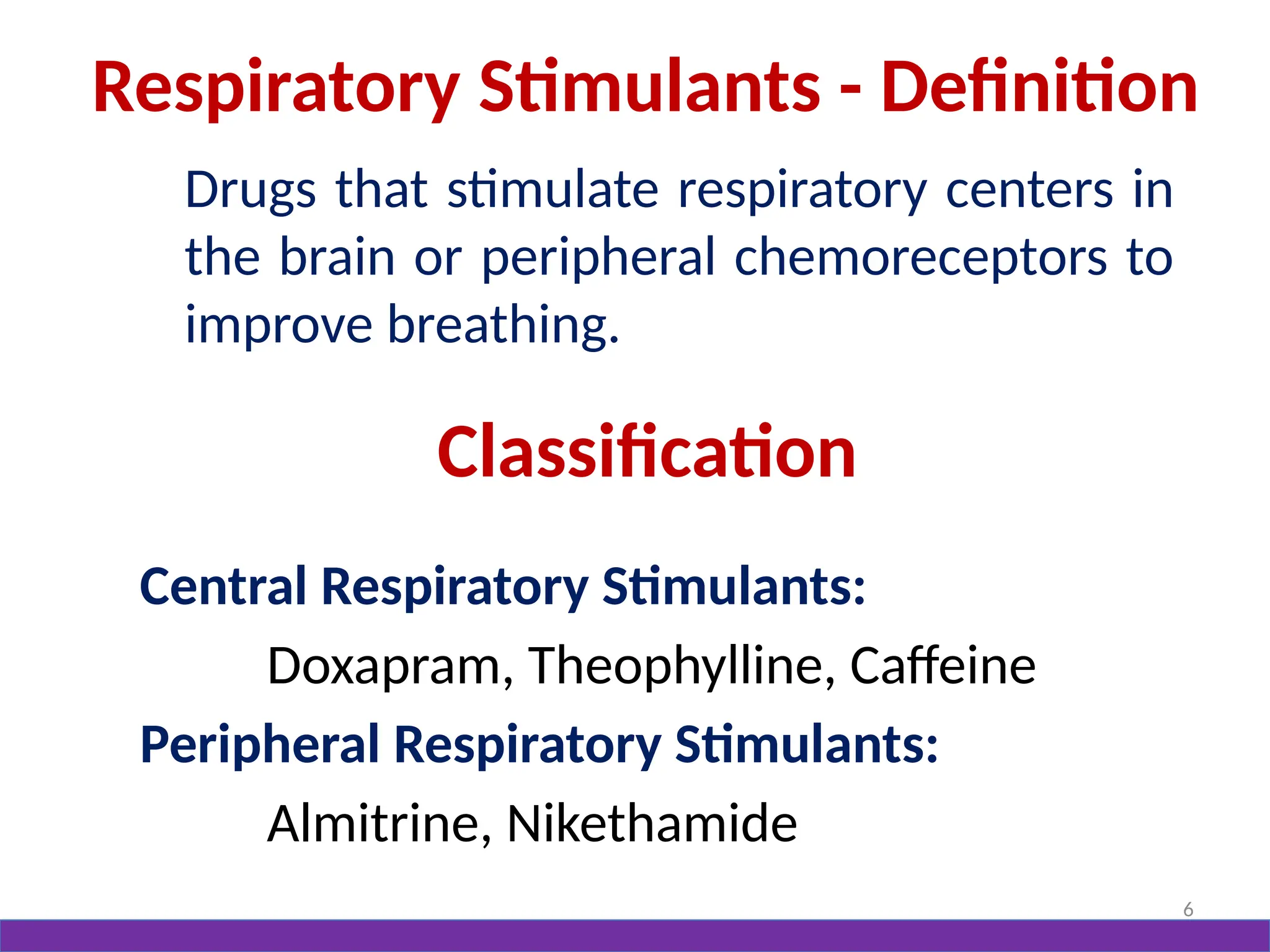 Nasal Decongestants and Respiratory Stimulants | PPTX