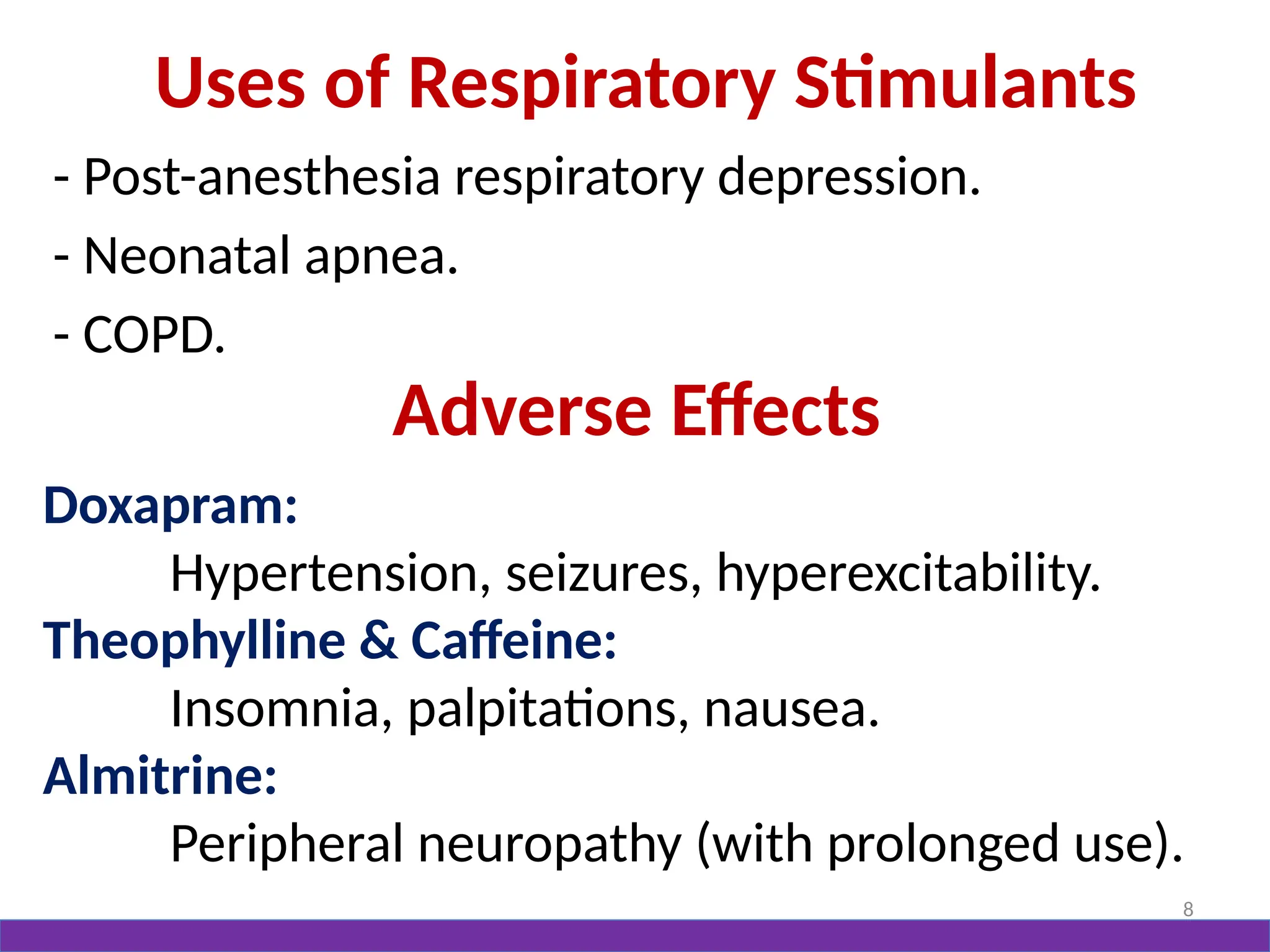 Nasal Decongestants and Respiratory Stimulants | PPTX