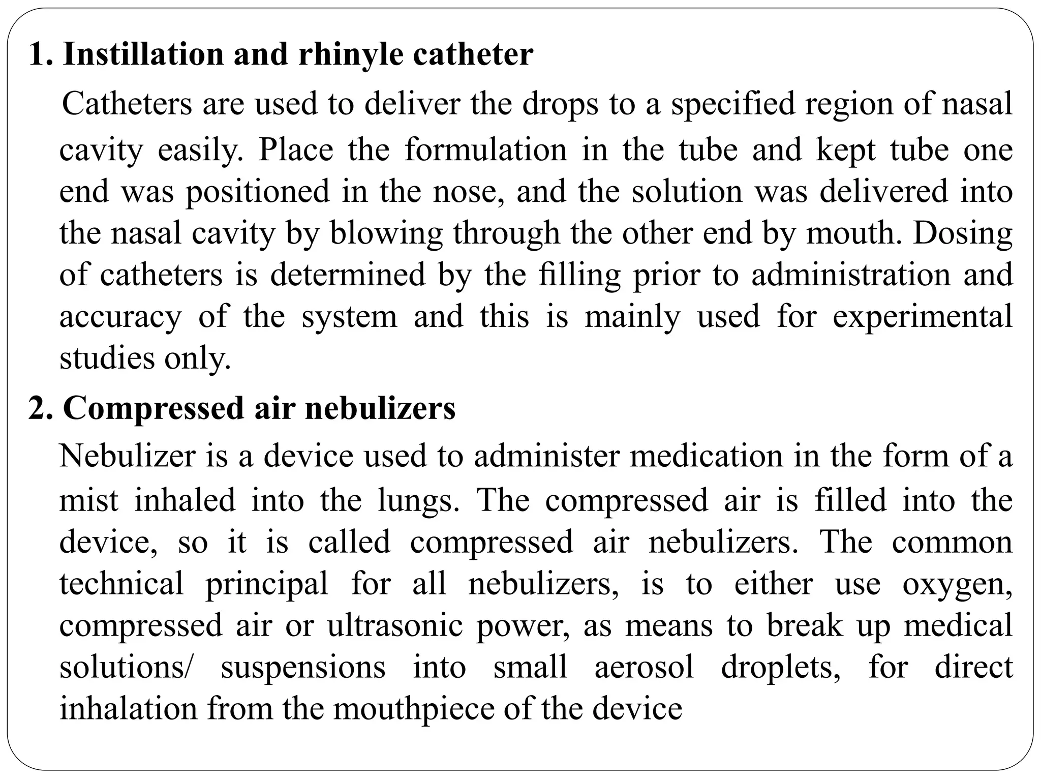NASAL DRUG DELIVERY SYSTEM | PDF