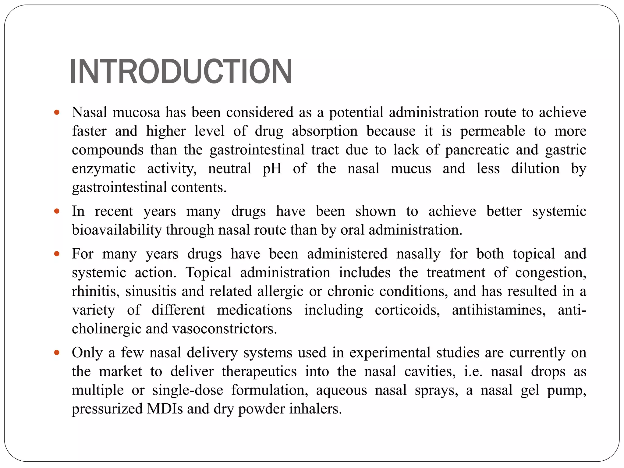 NASAL DRUG DELIVERY SYSTEM | PDF