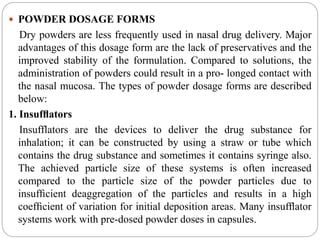 NASAL DRUG DELIVERY SYSTEM | PDF