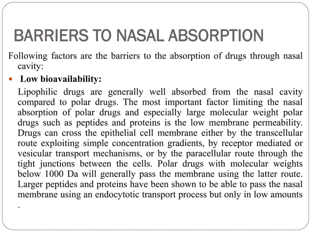 NASAL DRUG DELIVERY SYSTEM | PDF